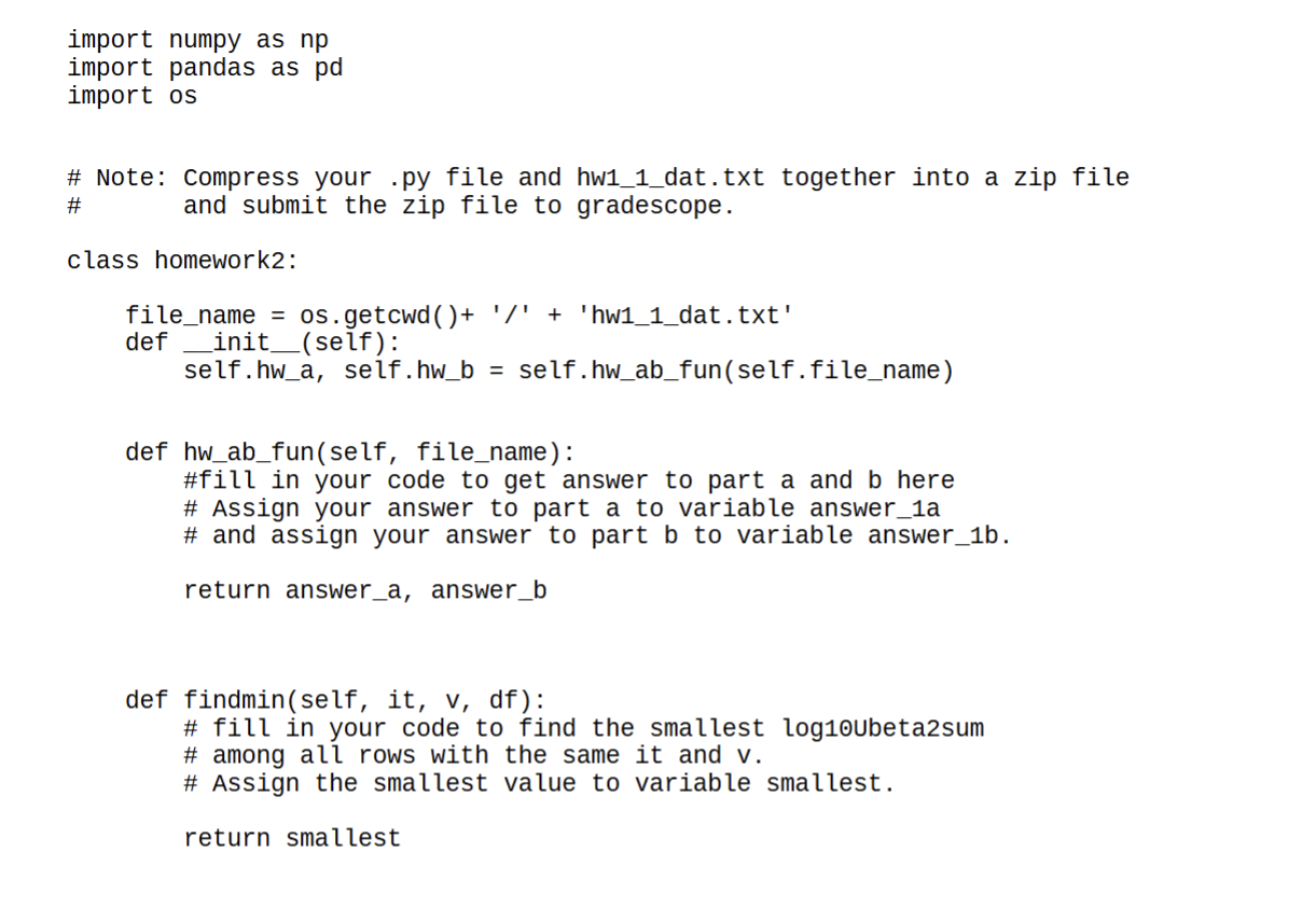 Solved The file hw1_1.txt contains partial results from a | Chegg.com