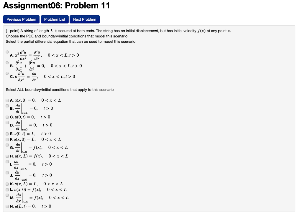 Solved Assignment06 Problem 11 Previous Problem Problem 5736