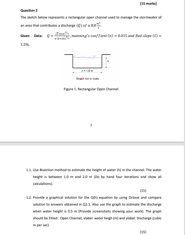 Solved Question 2 The sketch below represents a rectangular | Chegg.com