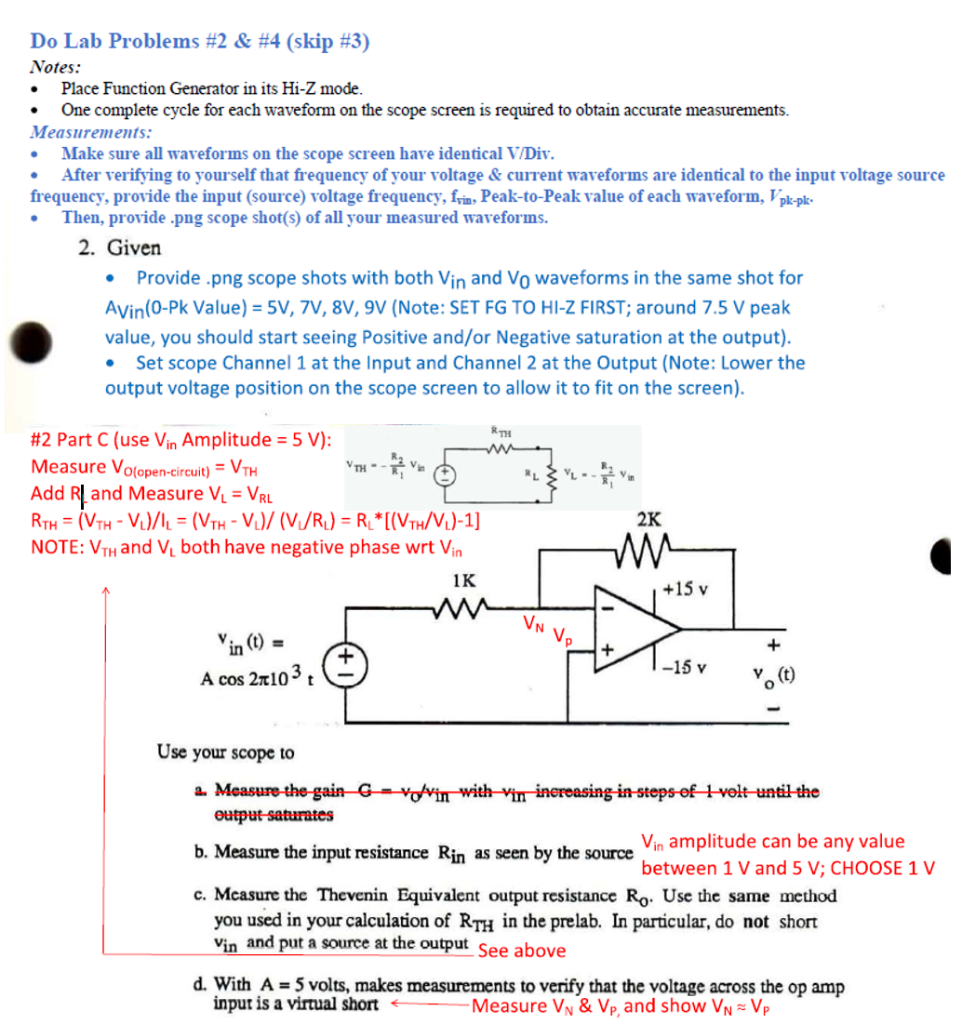 Do Lab Problems #2 \& #4 (skip #3) Notes: - Place | Chegg.com