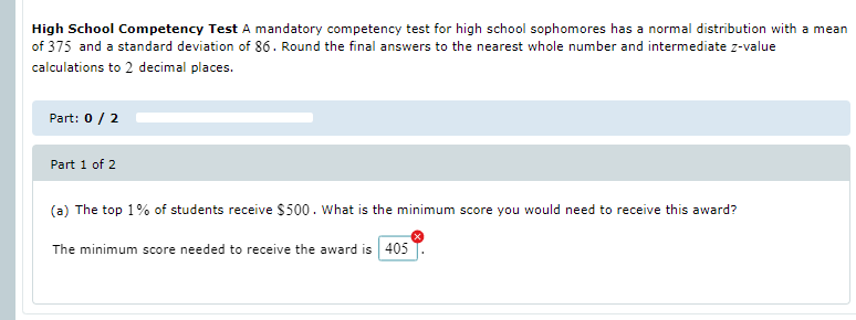 Solved High School Competency Test A mandatory competency | Chegg.com