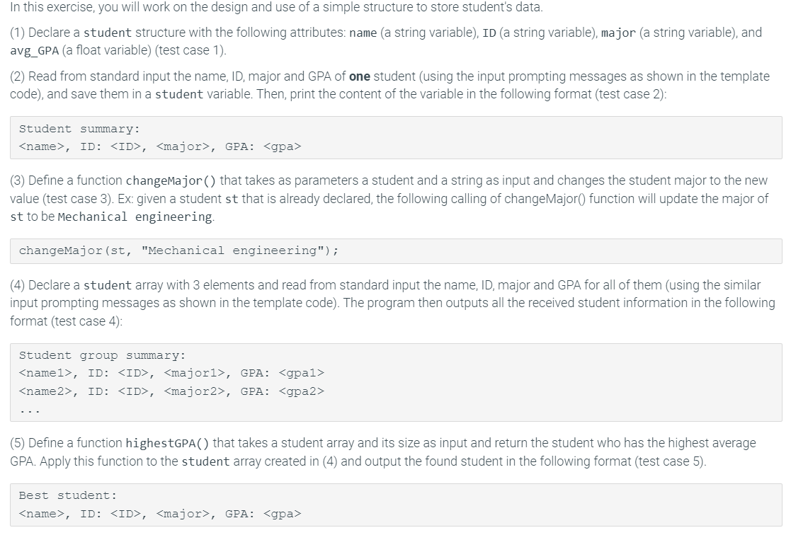 Solved In this exercise, you will work on the design and use | Chegg.com