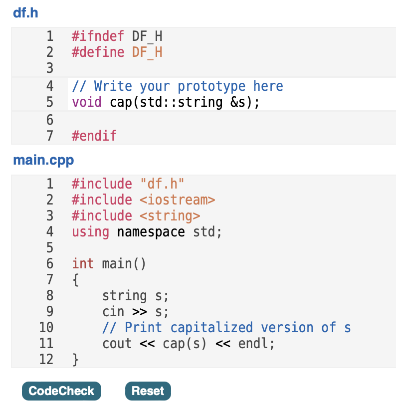 Solved df.h main.cpp df.h \( \begin{array}{l} 1 \text { | Chegg.com