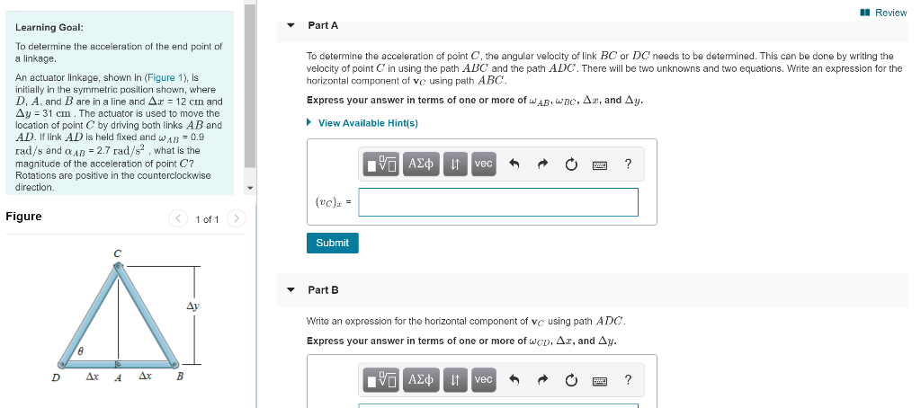 Solved Review Learning Goal: Part A To determine the | Chegg.com