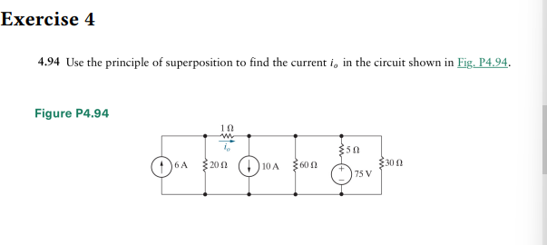 Solved 4.94 Use the principle of superposition to find the | Chegg.com