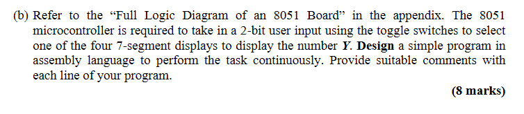 Solved (b) Refer to the “Full Logic Diagram of an 8051 | Chegg.com