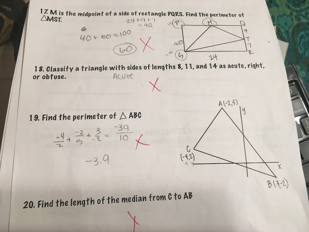 Solved 1Z M is the midpoint of a side of rectangle PQRS. | Chegg.com