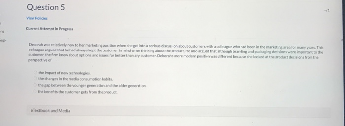 Solved Ch 6: Segmentation, Targeting, and Positioning (2 of | Chegg.com
