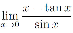 Solved limx→0sinxx−tanx | Chegg.com