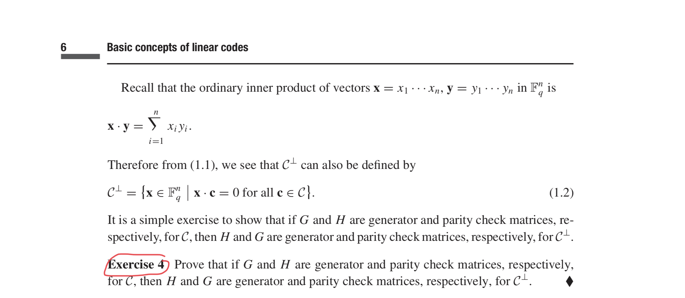 Solved Recall that the ordinary inner product of vectors | Chegg.com