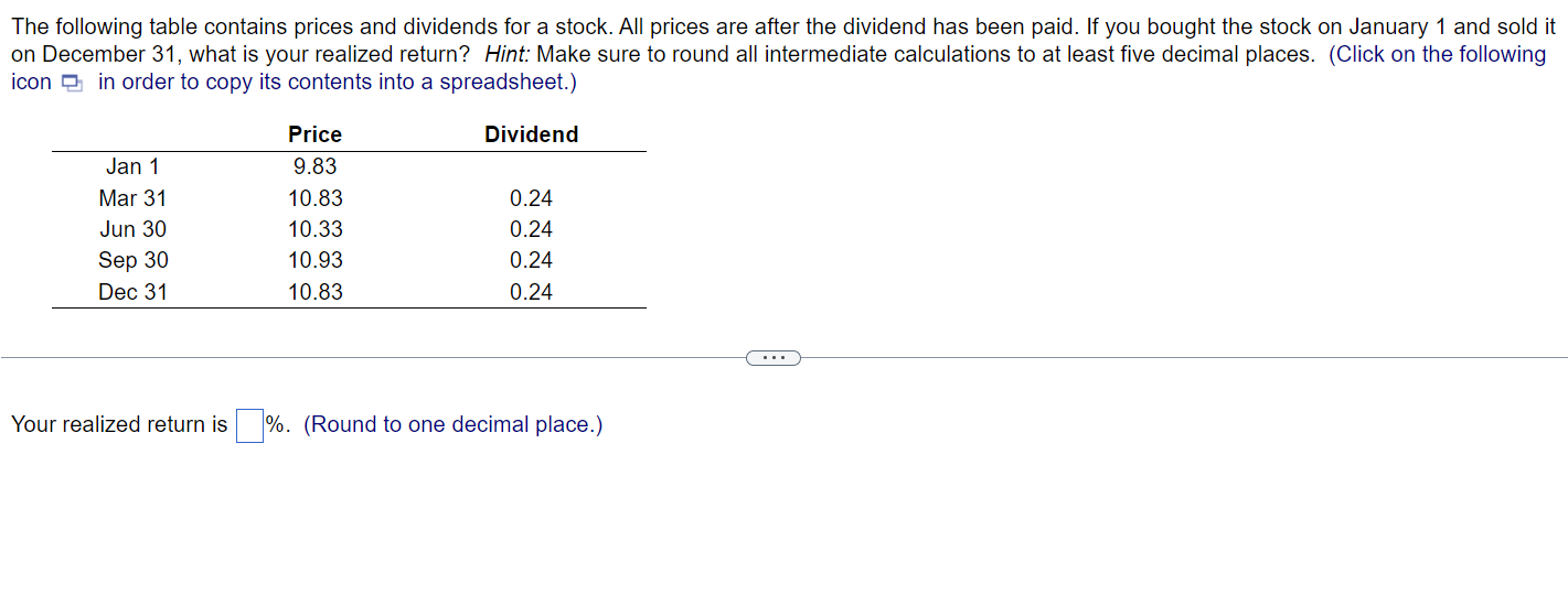 Solved Consider the following five monthly returns: a. | Chegg.com