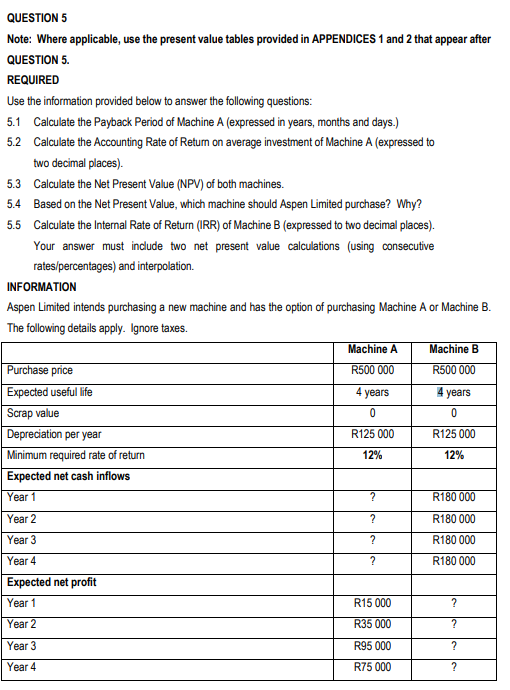 Solved Note: Where applicable, use the present value tables | Chegg.com