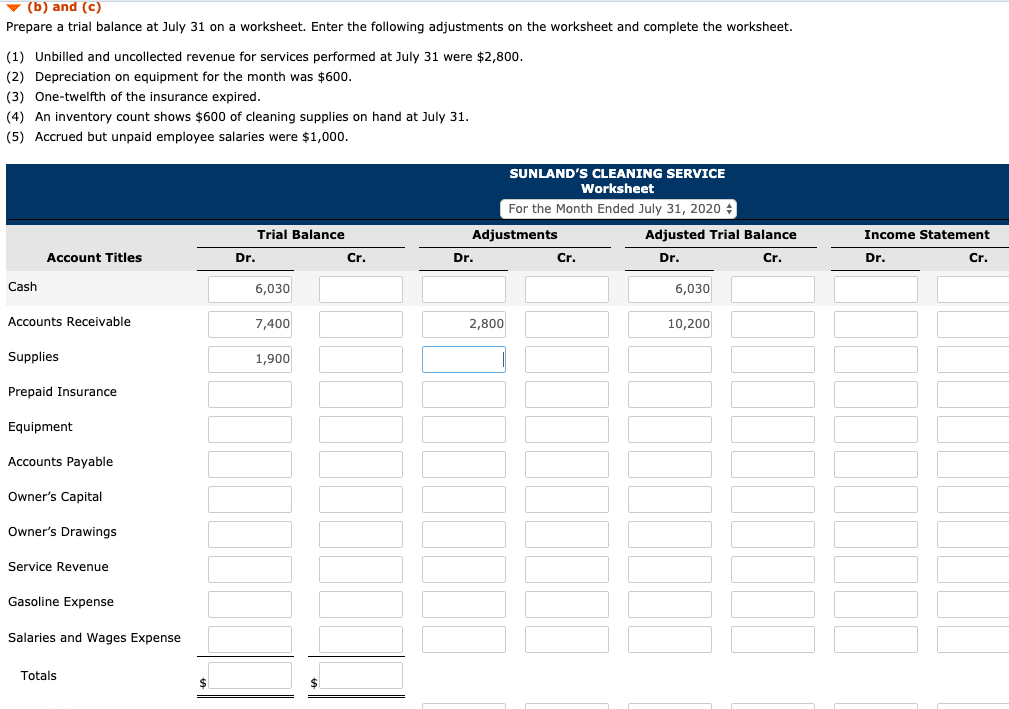 Solved Problem 4-05A a-g (Part Level Submission) (Video) | Chegg.com