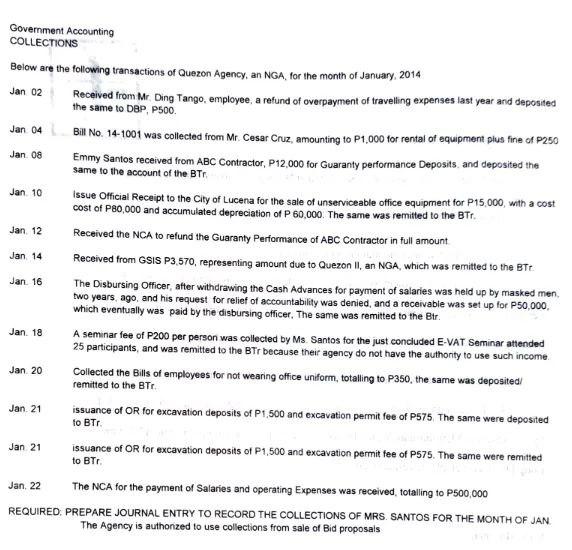 Other transactions: a. Receipt of Notice of Cash | Chegg.com