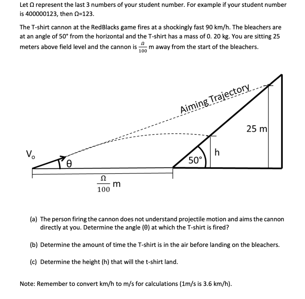Solved Let Ω represent the last 3 numbers of your student | Chegg.com