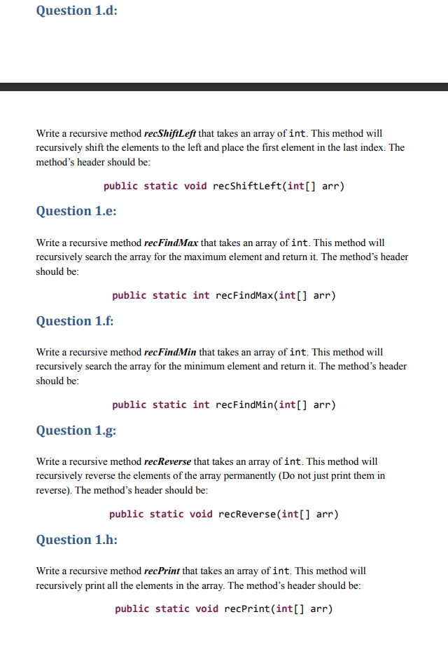 Solved Write the class Assignment4 which implements some | Chegg.com