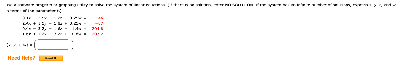 Solved Use a software program or graphing utility to solve | Chegg.com