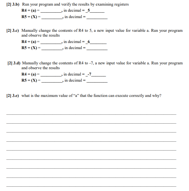 [20] 3) Implement the following arithmetic function | Chegg.com