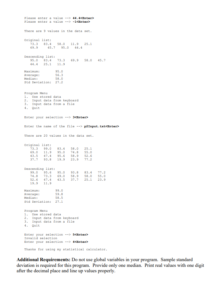 Write a program so that user can use it to compute | Chegg.com