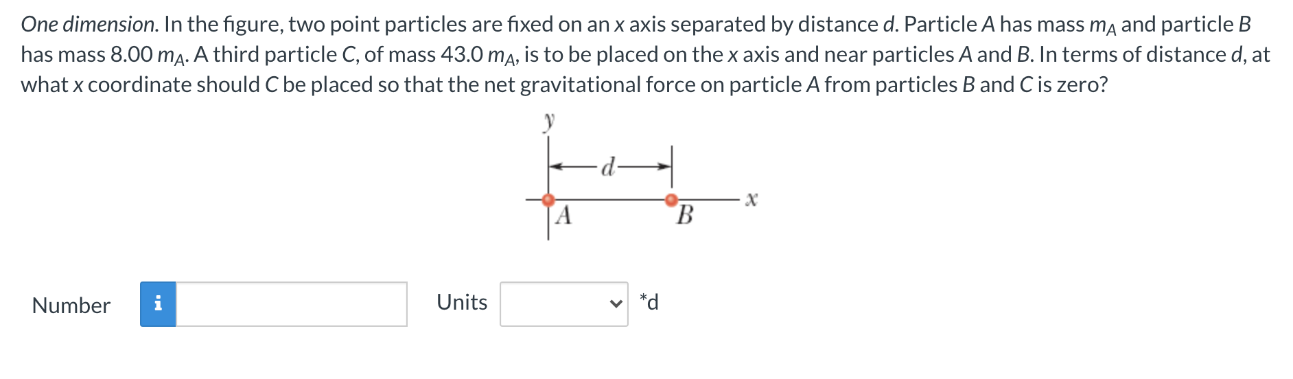 Solved One dimension. In the figure, two point particles are | Chegg.com