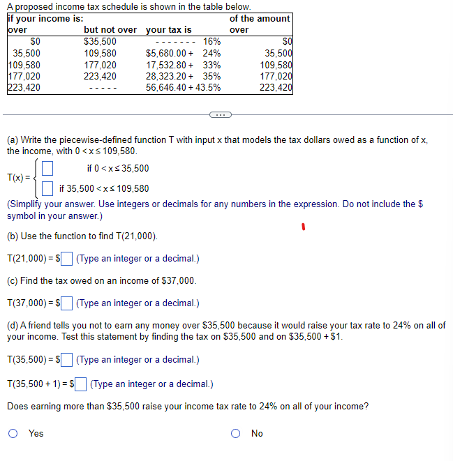 (a) Write the piecewise-defined function T with input | Chegg.com