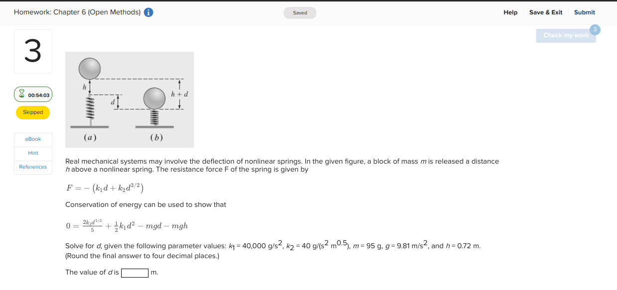 Solved Homework: Chapter 6 (Open Methods) Saved Help Save & | Chegg.com