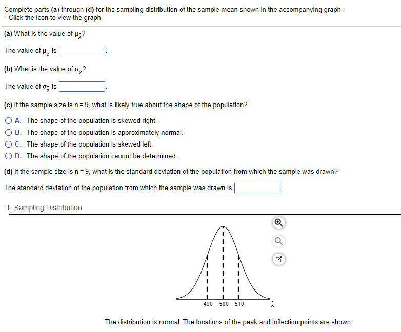 Solved Complete parts (a) through (d) for the sampling | Chegg.com