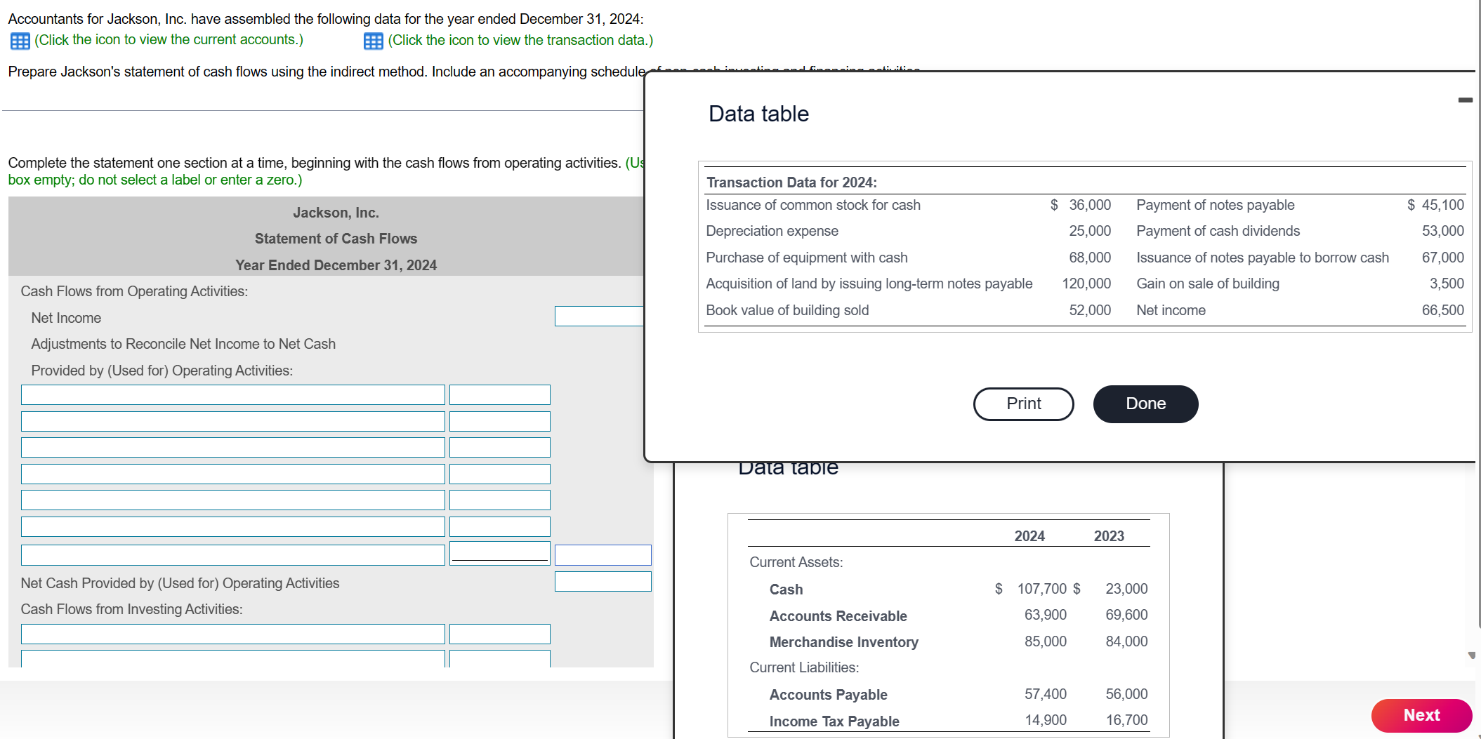 Solved Accountants for Jackson, Inc. have assembled the | Chegg.com