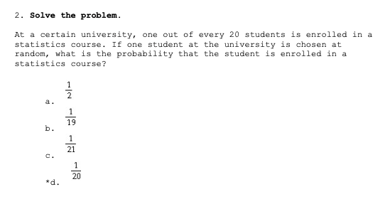 Solved 2. Solve the problem. At a certain university, one | Chegg.com