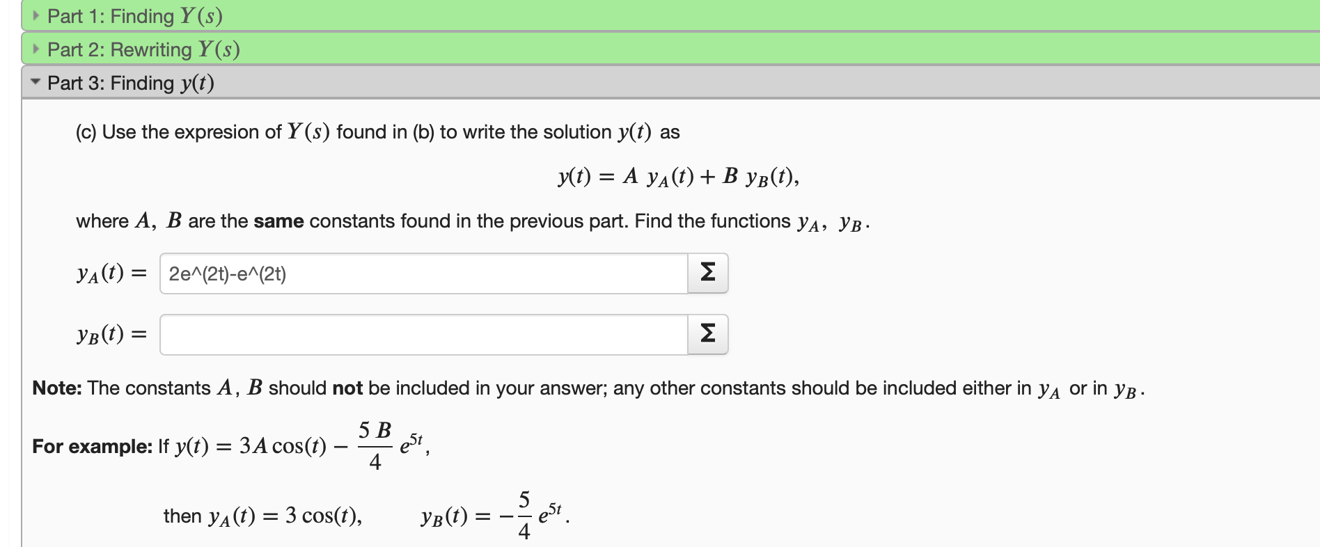 Solved Y(s): (2(s-6))/(s-2)^2 IVP Equation: | Chegg.com