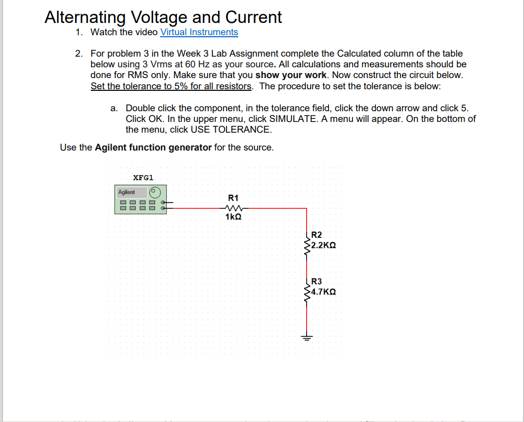 Alternating Voltage and Current 1. Watch the video | Chegg.com