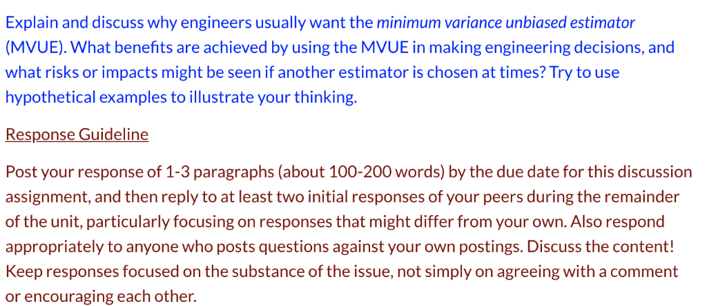 Solved Explain and discuss why engineers usually want the | Chegg.com