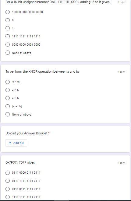 Solved For a 16-bit unsigned number Ob1111 1111 1111 0001, | Chegg.com