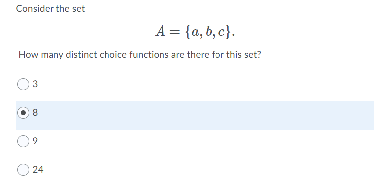 Solved Consider the set A = {a,b,c}. How many distinct | Chegg.com
