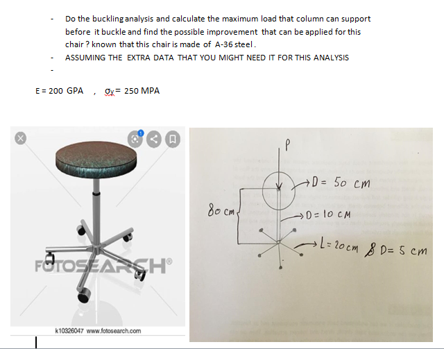 Solved Do the buckling analysis and calculate the maximum | Chegg.com