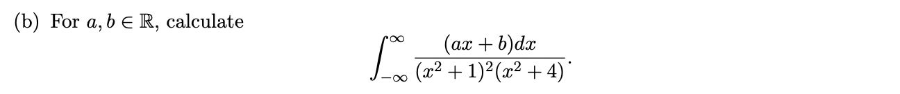 Solved Can you solve this integral with using complex | Chegg.com
