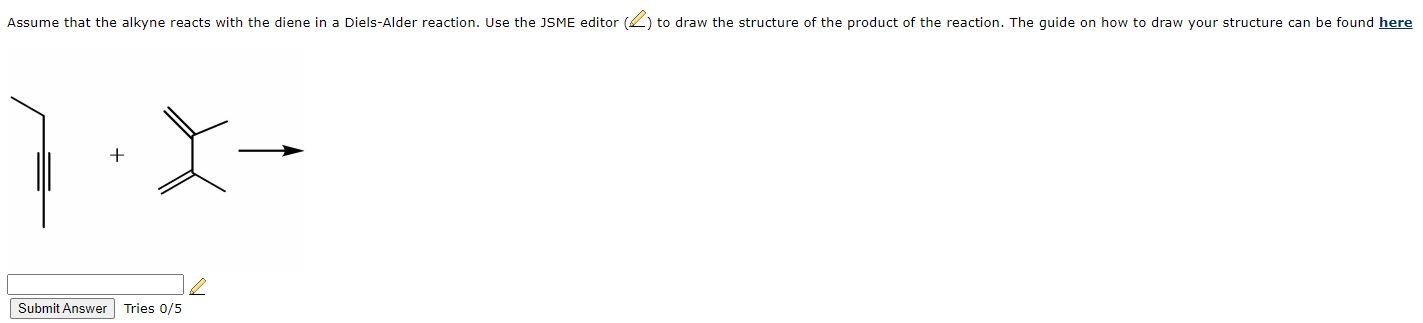 Solved Assume that the alkyne reacts with the diene in a | Chegg.com