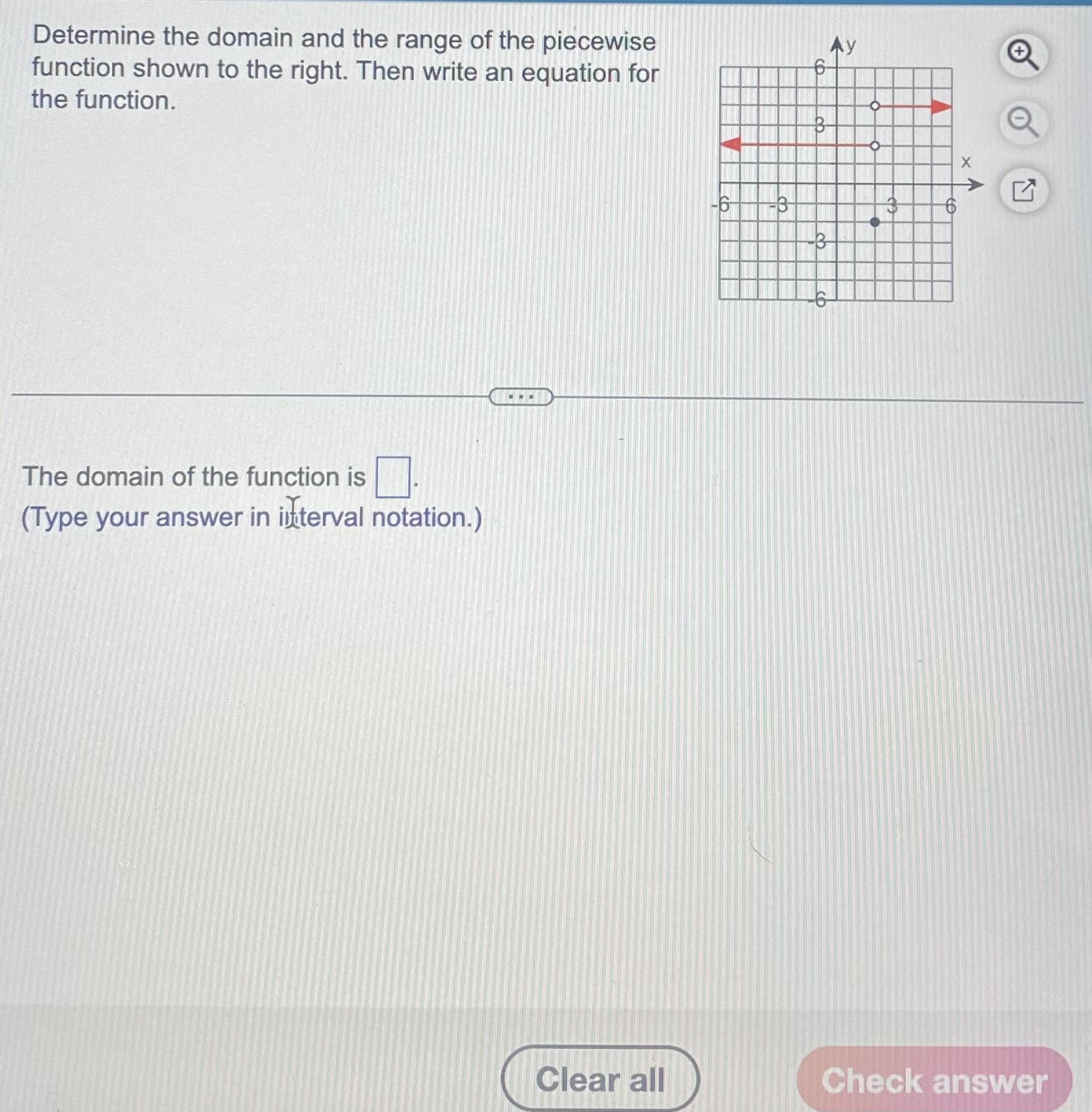 Solved Determine The Domain And The Range Of The Piecewise