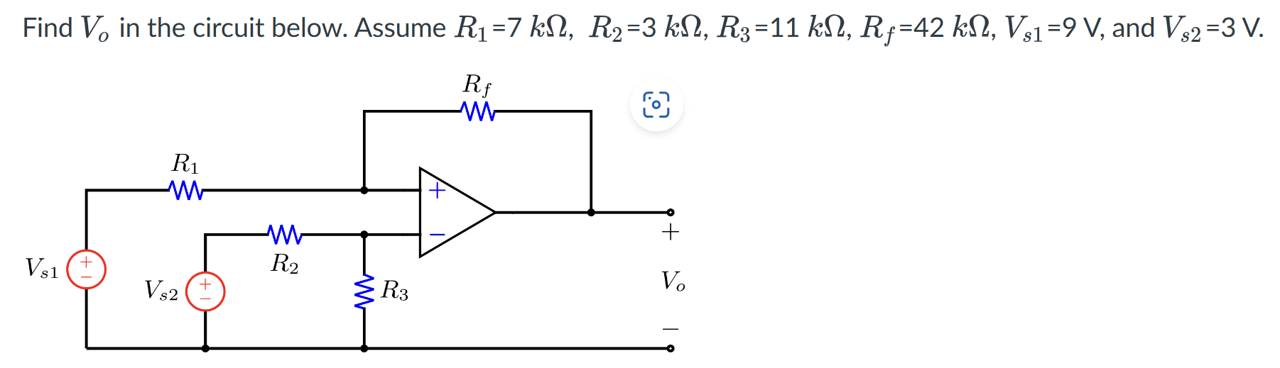 Solved Find Vo in the circuit below. Assume | Chegg.com