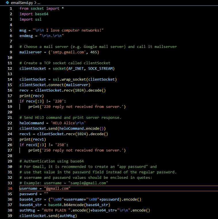 Solved 2.2 Socket Programming: Simple Mail Client You will | Chegg.com