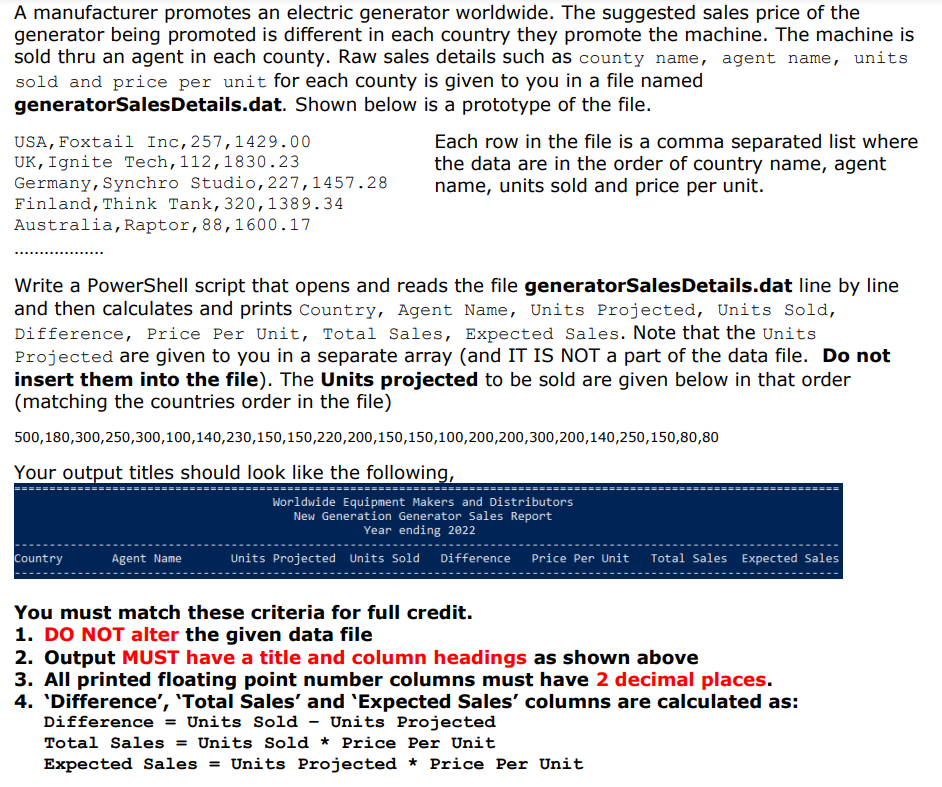 Solved Windows Powershell Output Must Look Exactly As Blu 5845