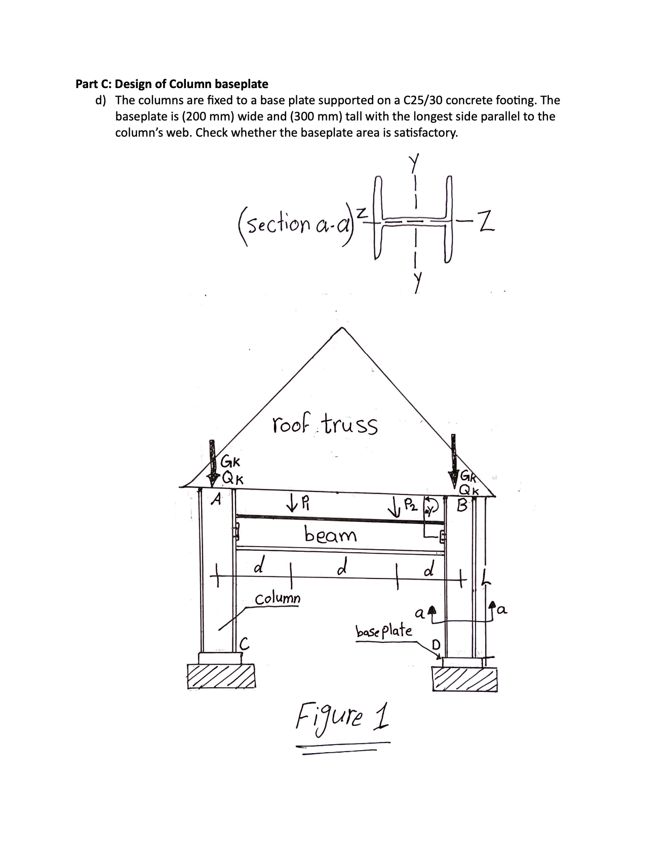 length (L=7.8 m). The truss transfers a concentrated | Chegg.com