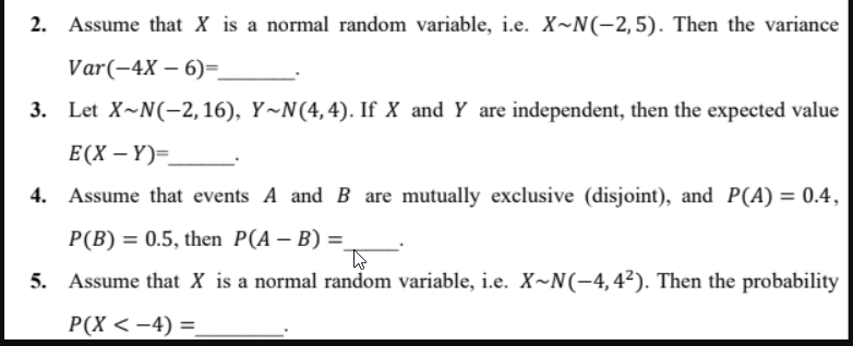 Solved 2. Assume that X is a normal random variable, i.e. | Chegg.com