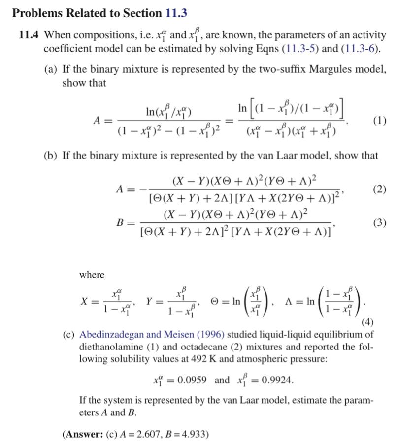 roblems Related to Section 11.3 11.4 When | Chegg.com