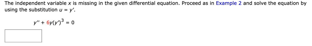 Solved The independent variable x is missing in the given | Chegg.com