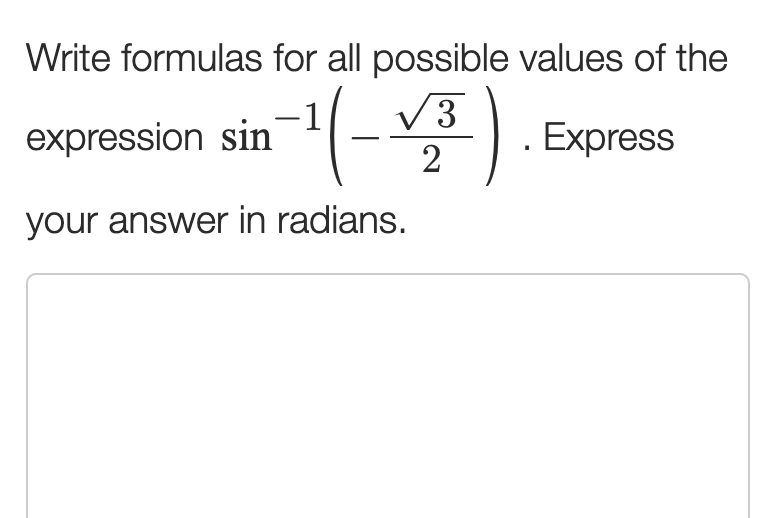 Solved Write formulas for all possible values of the | Chegg.com