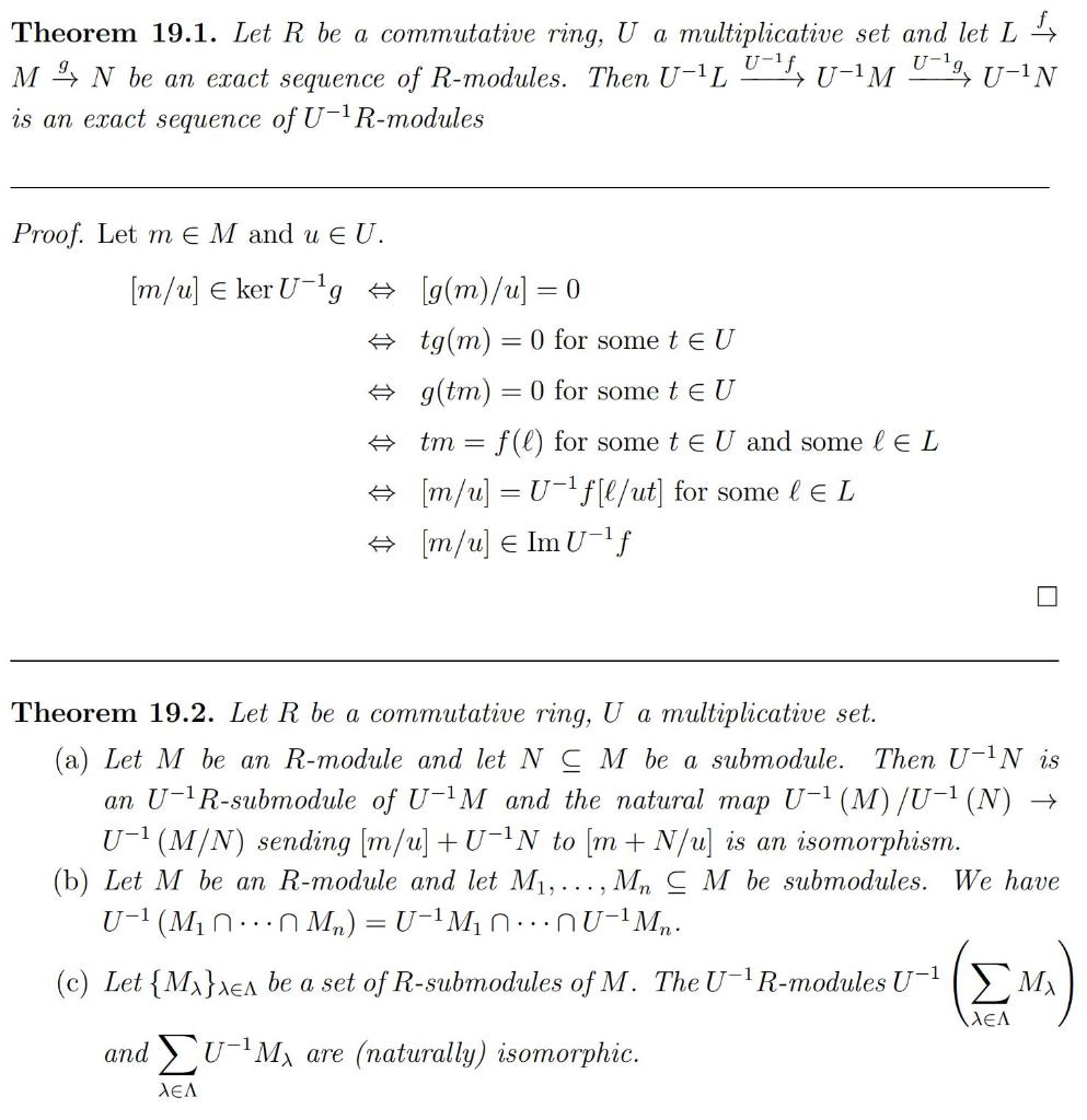 Solved Let M be an R-module. We call ar ER a | Chegg.com