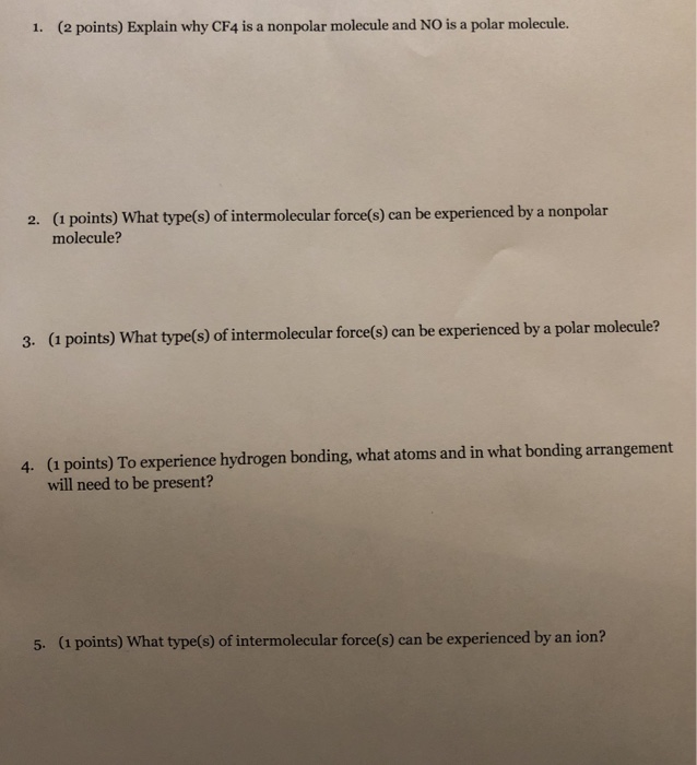 Molecules Why Is Cf4 Nonpolar And Chf3 Polar