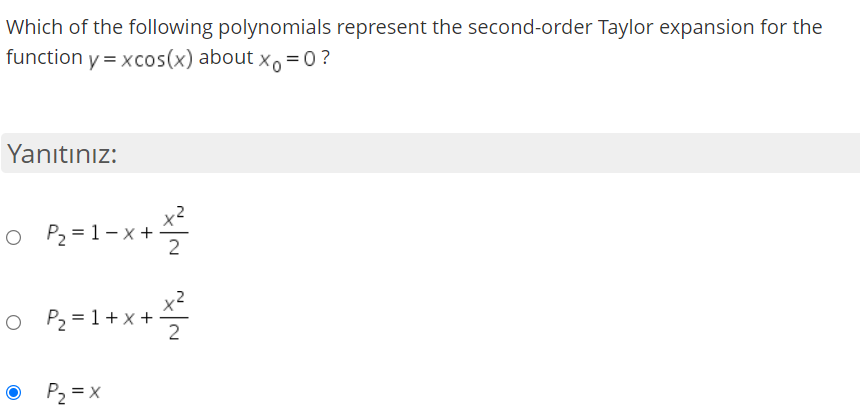 Solved Which of the following polynomials represent the | Chegg.com