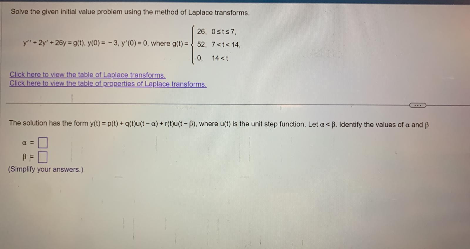 Solve the given initial value problem using the | Chegg.com